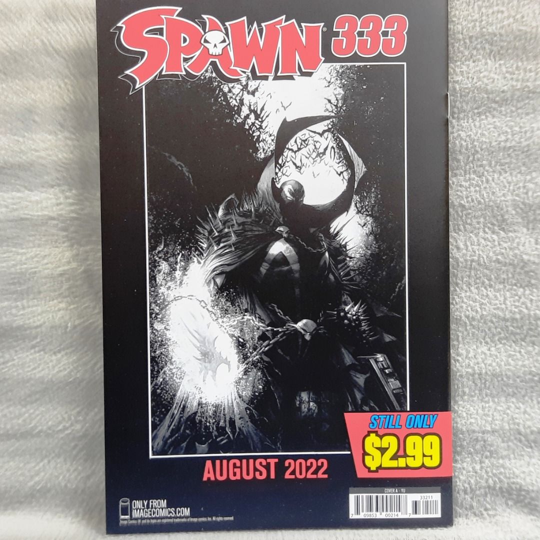 Spawn #332 Lenil Yu Cvr (Image Comics) Todd McFarlane, Rory McConville ...
