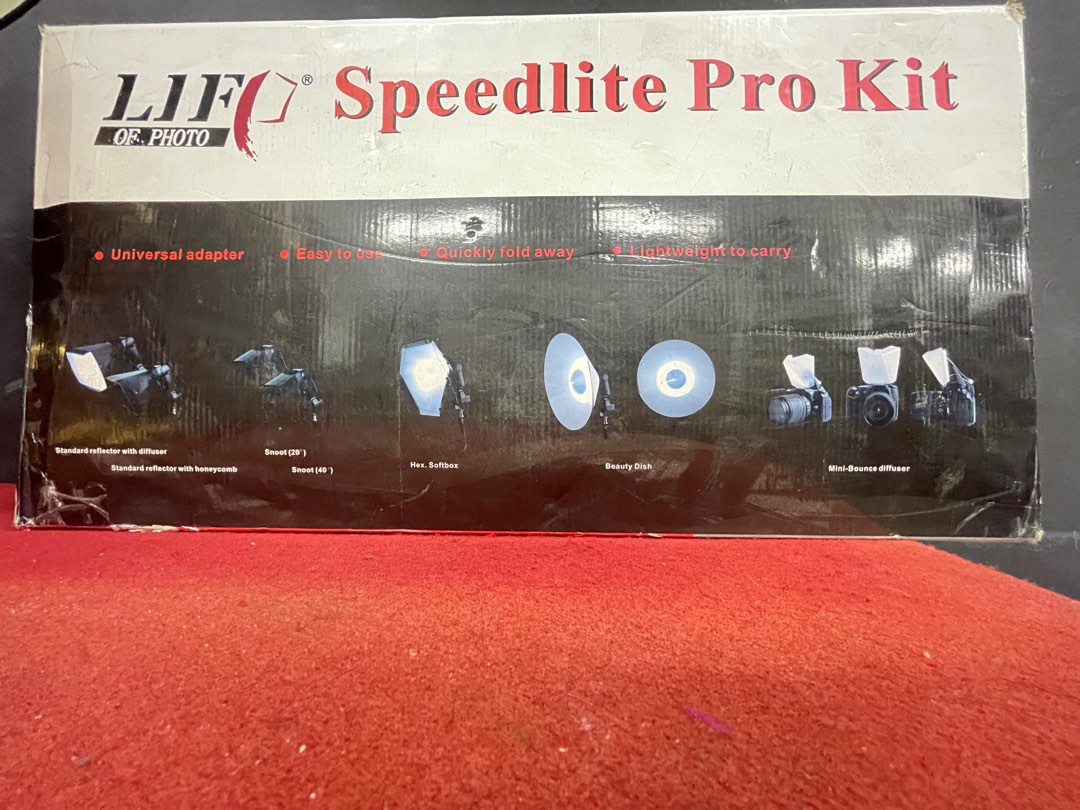 Speedlite pro kit, Photography, Photography Accessories, Lighting ...