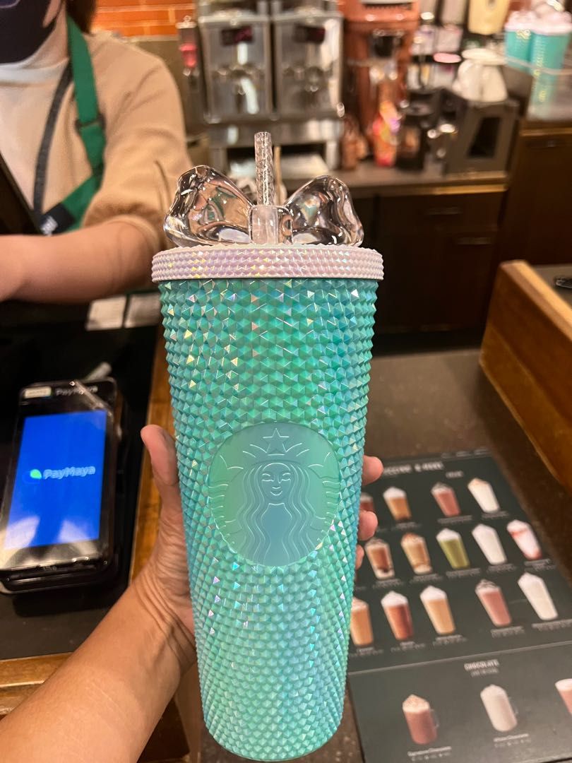 Starbucks 24oz Tiffany blue Cold cup, Furniture & Home Living ...