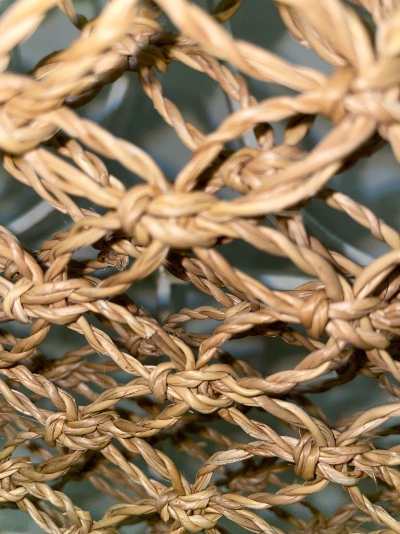 Straw Mesh Straw Woven Bag, Women's Fashion, Bags & Wallets, Beach Bags ...