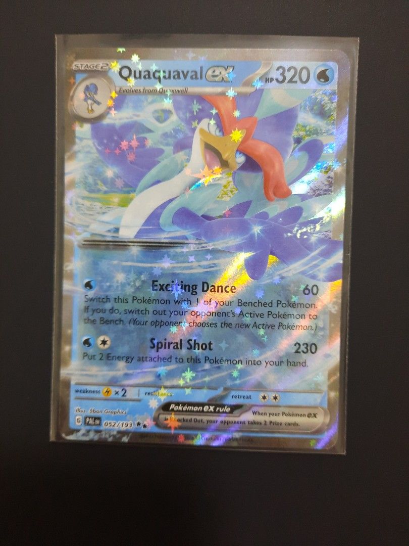 SV02 Paldea Evolved - Quaquaval ex 052/193, Hobbies & Toys, Toys ...