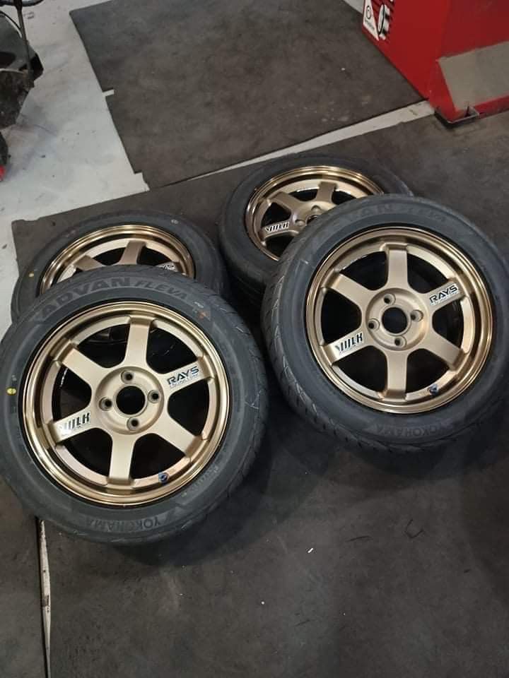 TE37 Original 15s, Car Parts & Accessories, Mags and Tires on Carousell