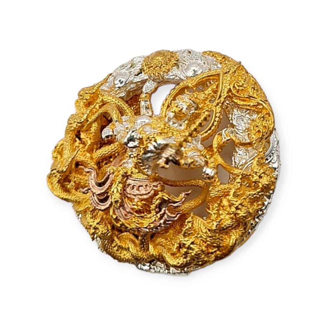 Thai amulet phra rahu 666 Lp Suchart , puttasilp design , protection ...