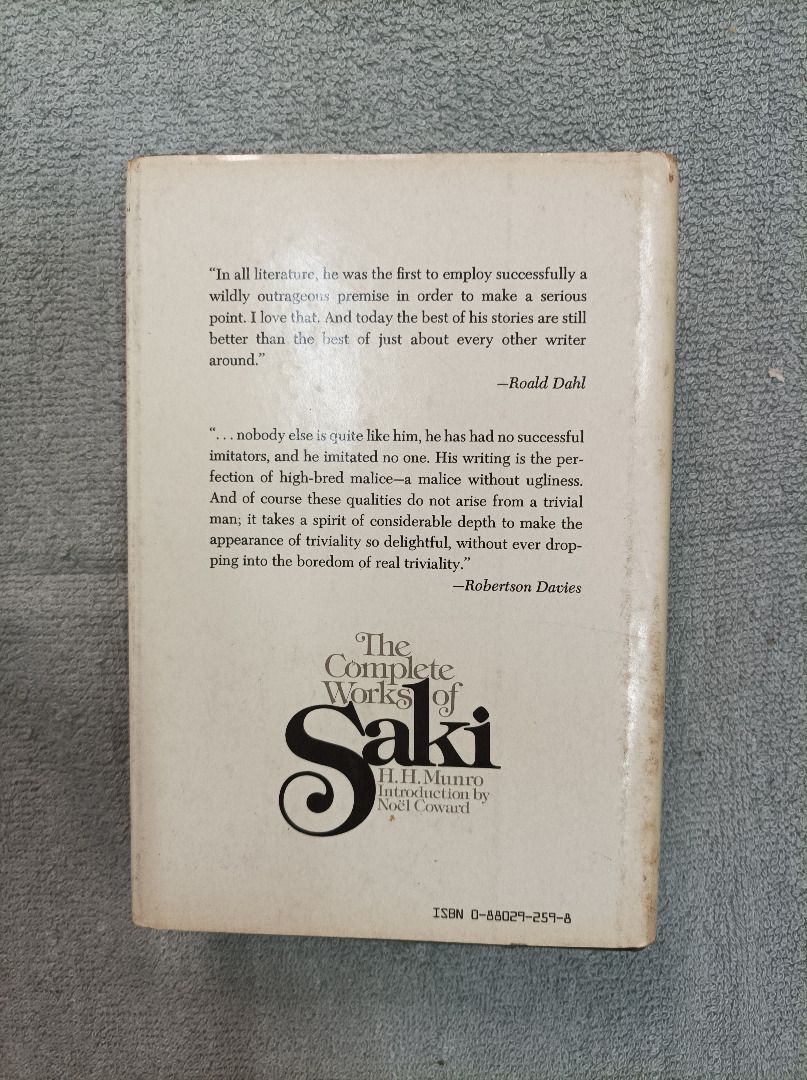 The Complete Works of Saki (H.H. Munro), Hobbies & Toys, Books ...