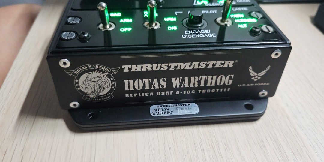 Thrustmaster A10 warhog throttle, Video Gaming, Gaming Accessories ...