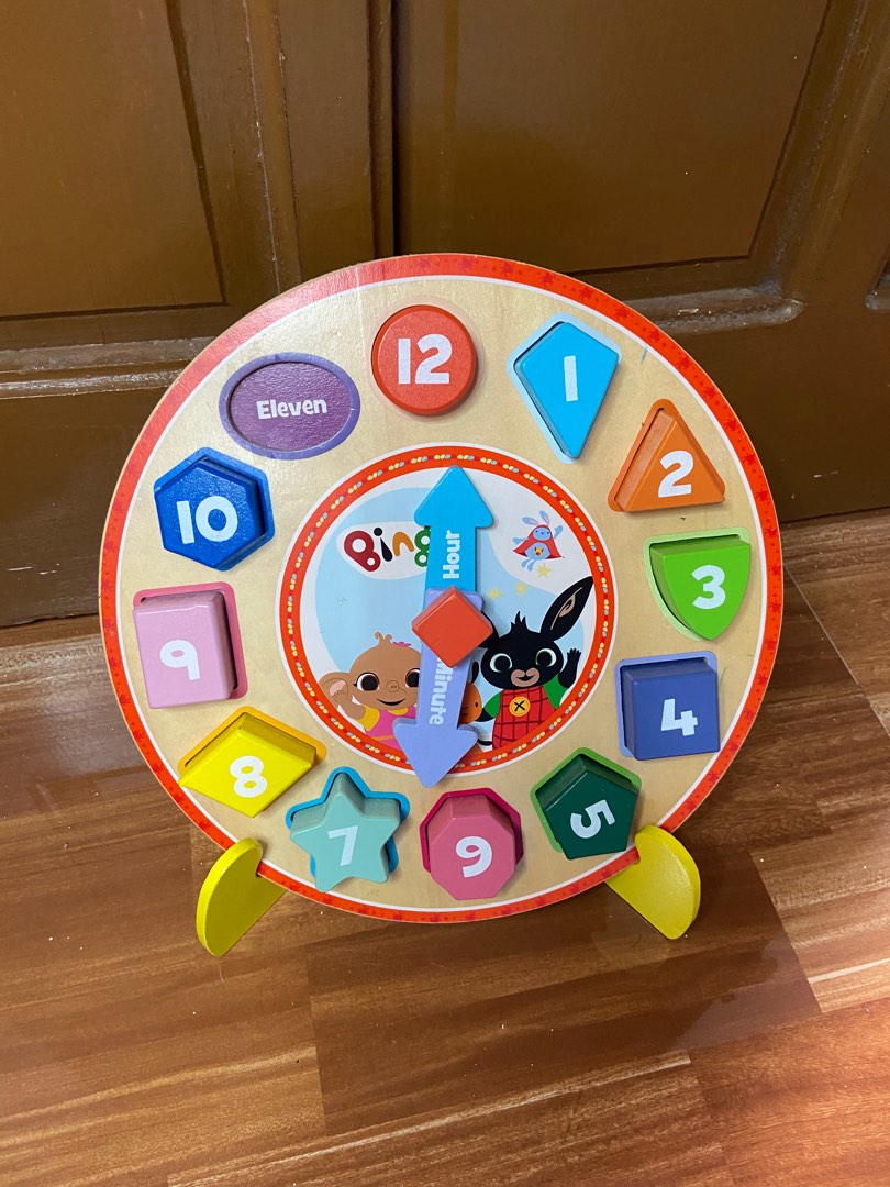 Time Shapes color Wooden educational from US, Hobbies & Toys, Toys ...