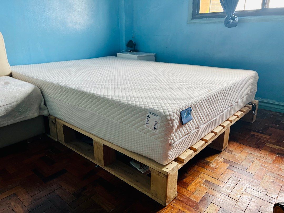 Trill Mattress Double Size w/ Bed Frame, Furniture & Home Living ...