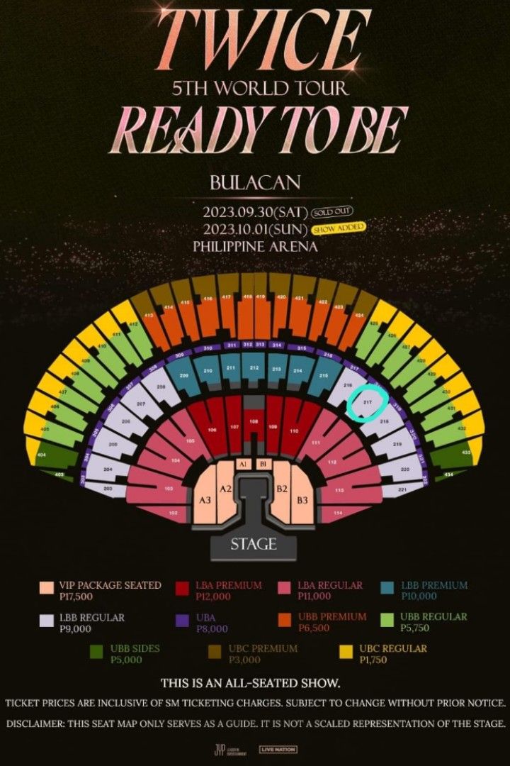 TWICE LBB 2 ADJACENT SEATS, Tickets & Vouchers, Event Tickets on Carousell