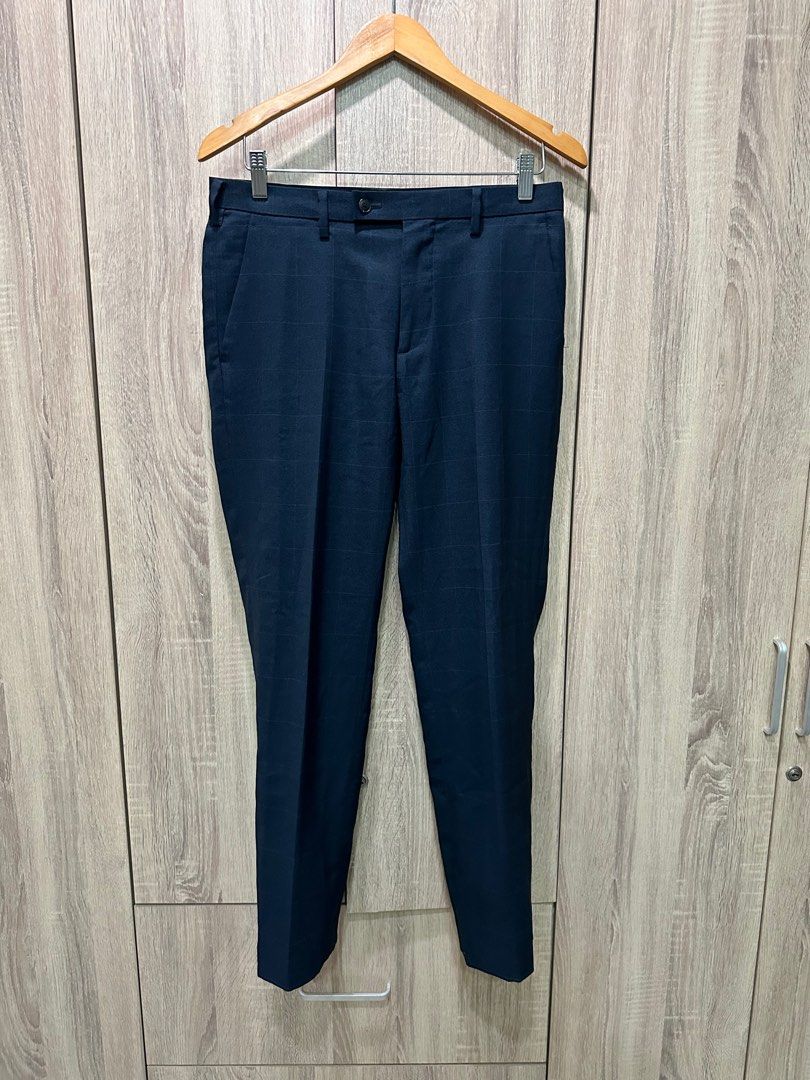 Uniqlo Checkered Slacks, Men's Fashion, Bottoms, Jeans on Carousell