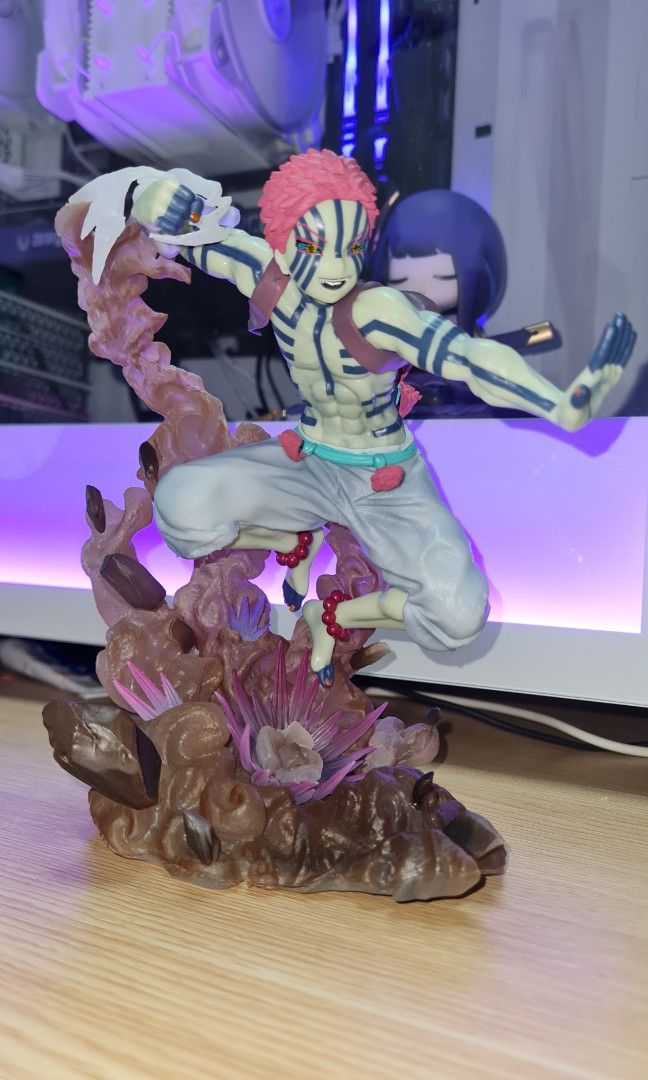 Upper moon 3 akaza figurine, Hobbies & Toys, Memorabilia & Collectibles ...