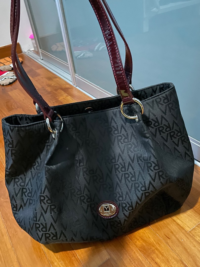 Valentino Rudy Shoulder Bag Black Motif Handbag Original Authentic ...
