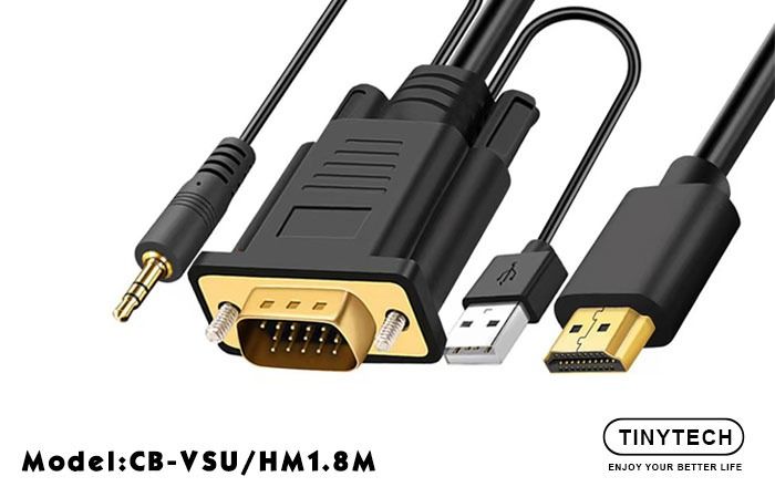 VGA WITH AUDIO + USB POWER TO HDMI 1.8 METER ( CB-VSU/HM1.8M ...