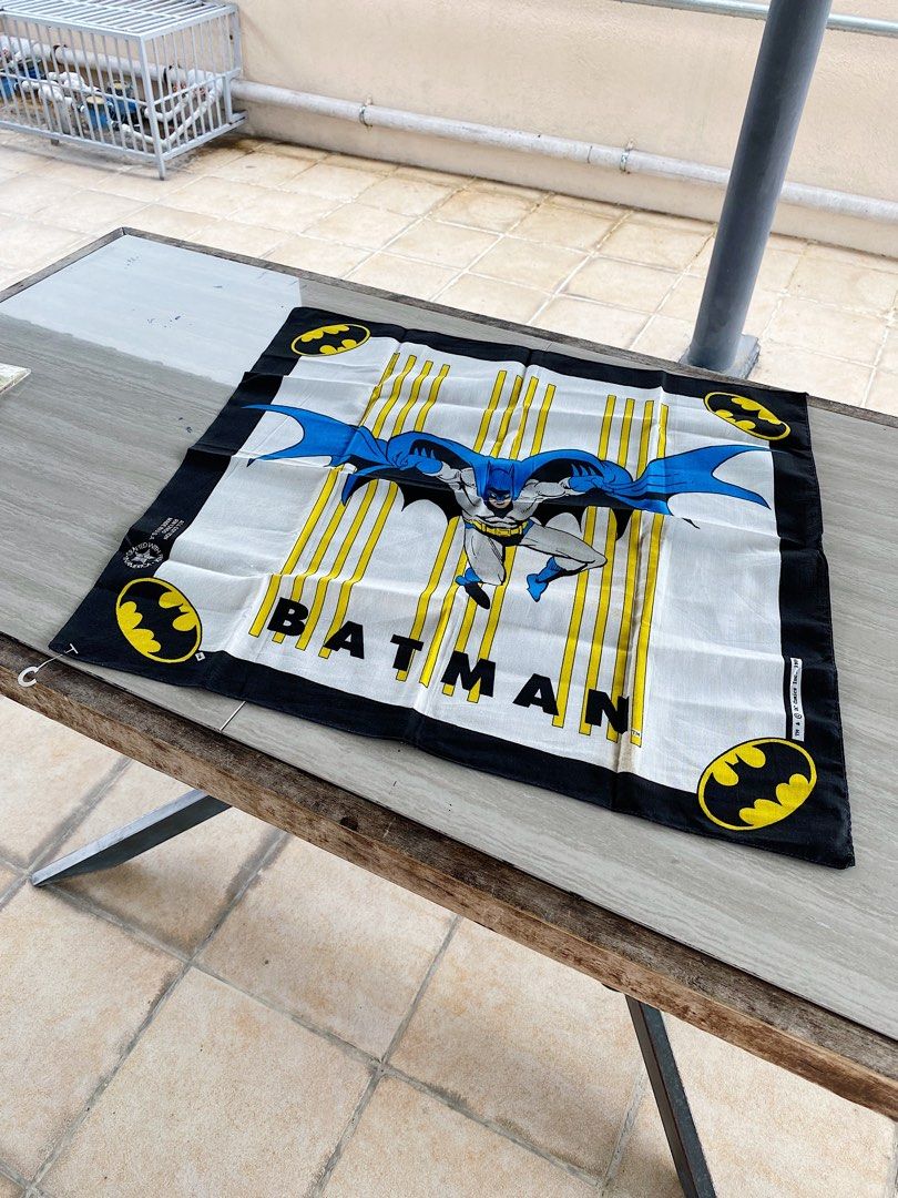 (Vintage) 1989 Batman - DC Comics Scarf Bandana - Made in USA on Carousell