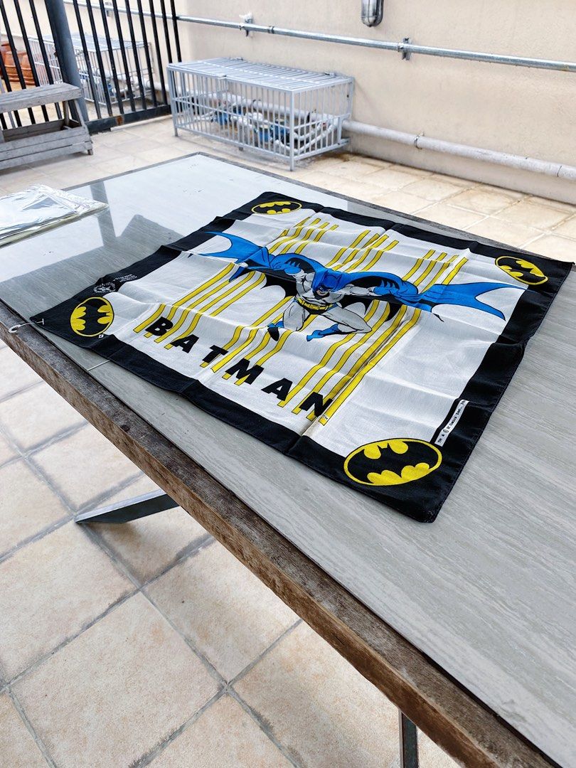 (Vintage) 1989 Batman - DC Comics Scarf Bandana - Made in USA on Carousell