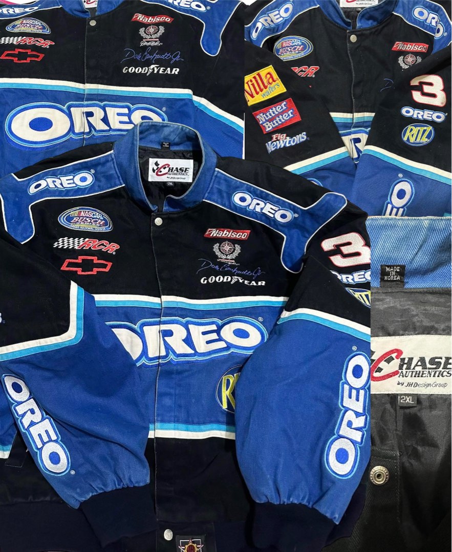 Vintage Oreo Nascar Racing Jacket by Chase Authentics on Carousell