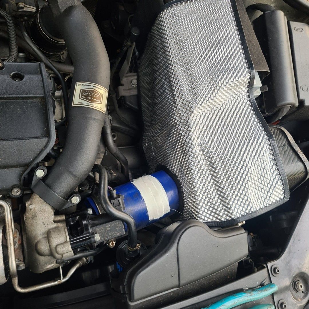 Volkswagen VW Jetta 1.4t Single EA111 Simota 3" carbon Air intake with heat shield and return ...