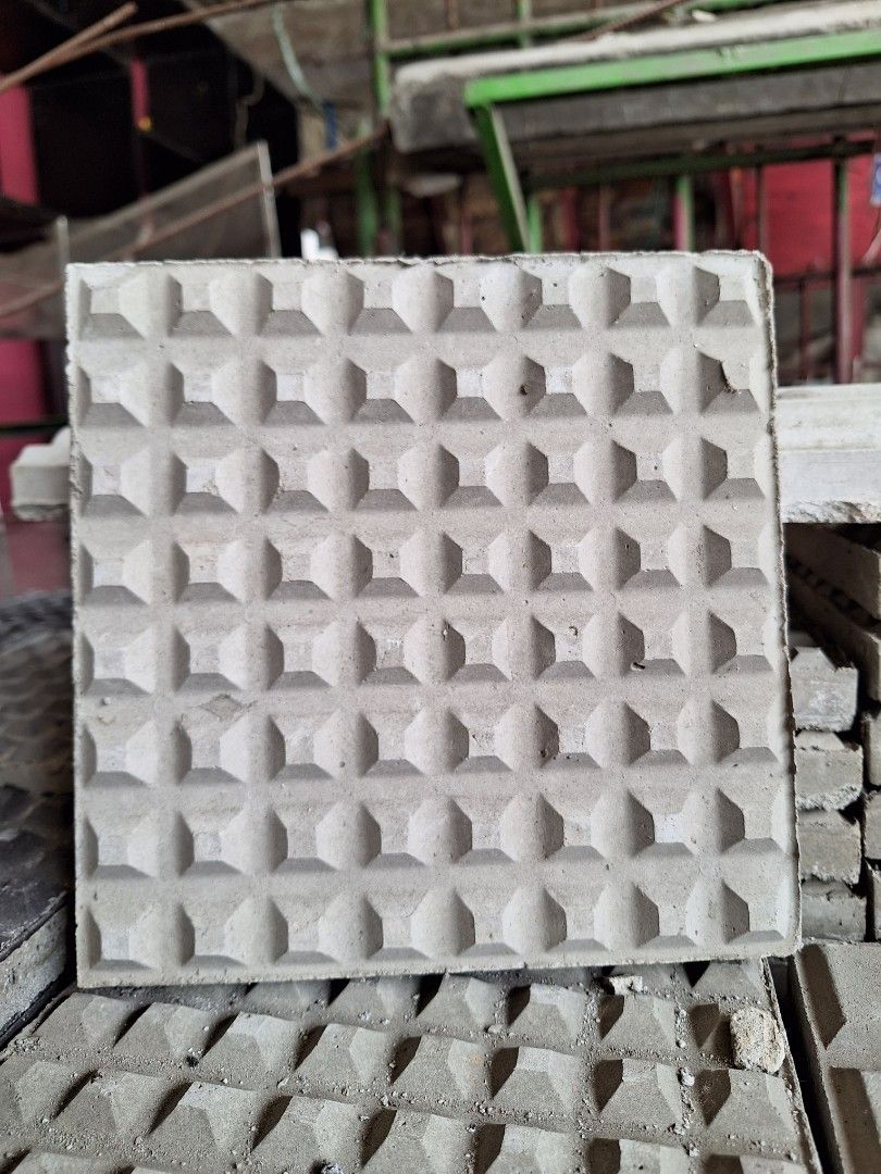 WAFFLE GRAY CONCRETE TILES, Commercial & Industrial, Construction ...
