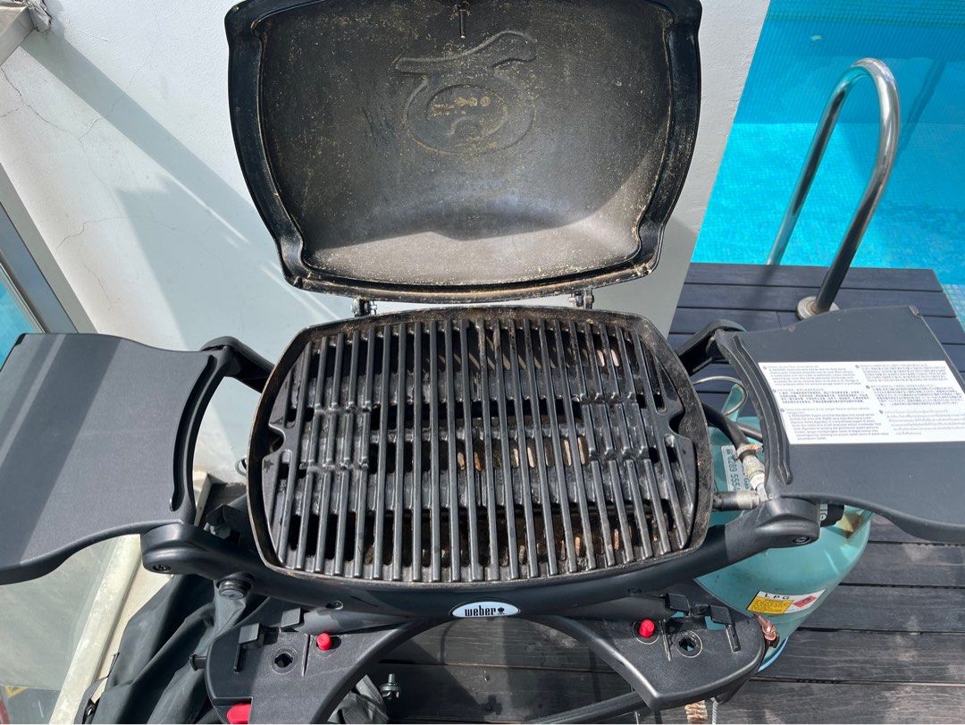 Weber Q1250 Portable gas grill with tons of accessories, TV & Home ...