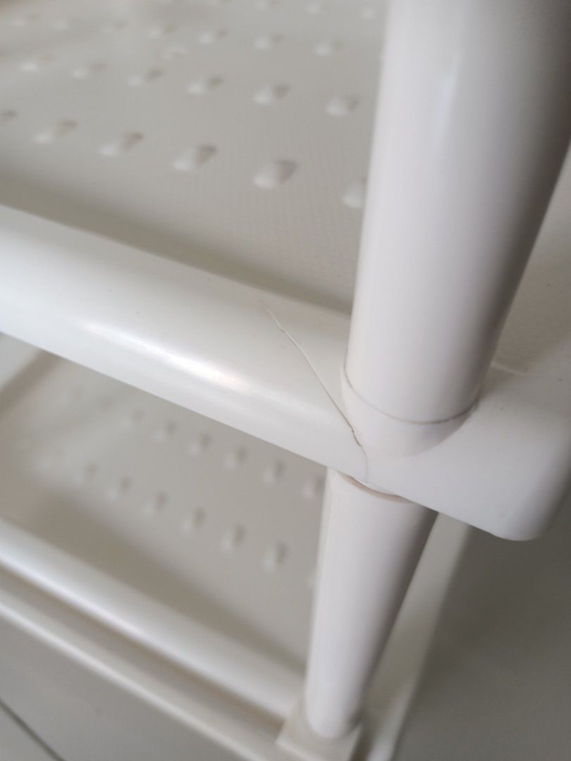 White 4 Tier Standalone Shoe Rack, Furniture & Home Living, Furniture ...