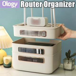 Wifi Router Organizer TV Console Storage Box Shelf Socket Desk Table ...