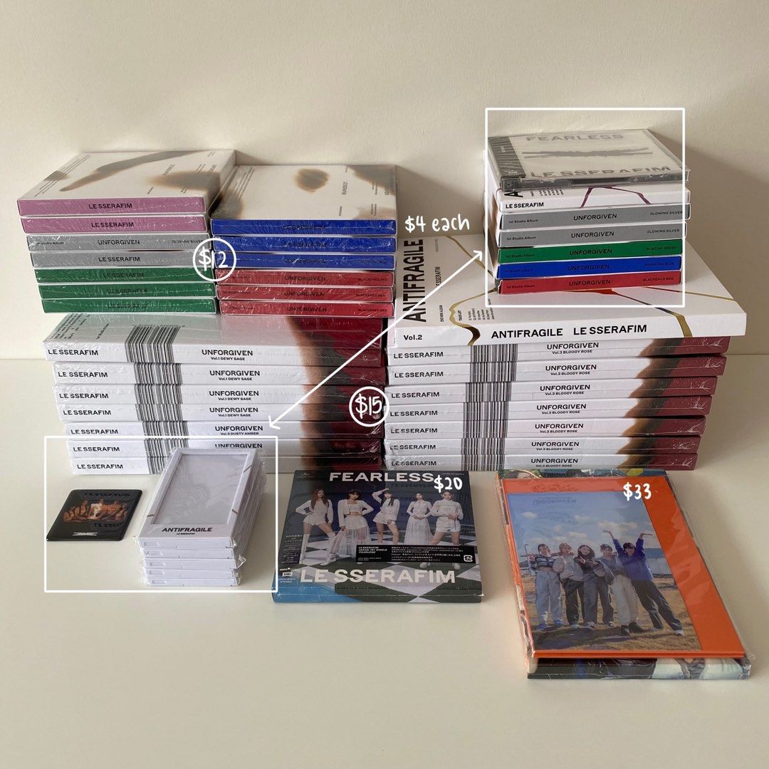 [WTS] LE SSERAFIM Fearless / Antifragile / Fearless Japan / Membership ...