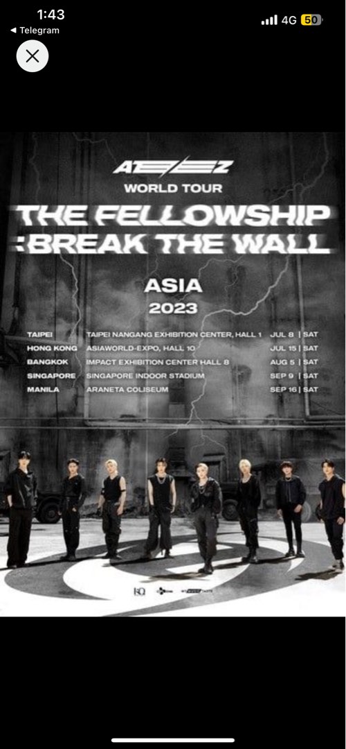 [URGENT] WTS VIP ATEEZ THE FELLOWSHIP: BREAK THE WALL STANDING PEN A1 ...