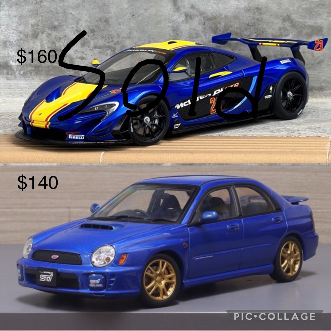1/18 Autoart Bundle P1 and Subaru Wrx Sti 2001 Bugeye for sale ...