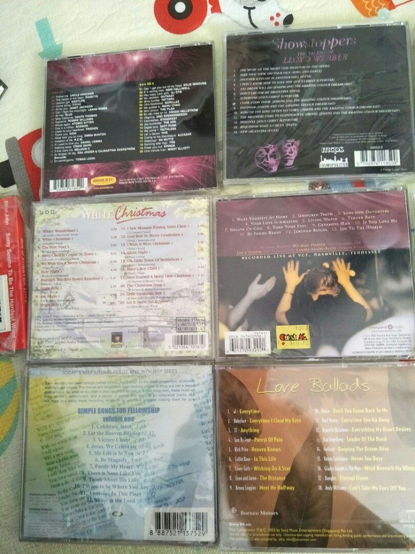 15 CDs Christian, English mix love songs, baby music and Japanese ...
