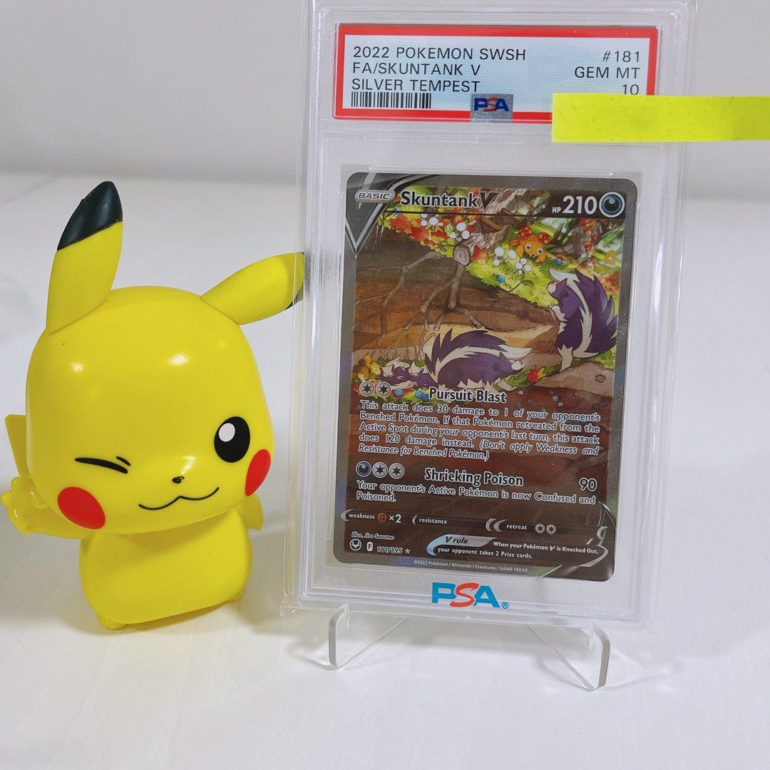 2022 Pokemon Swsh Full Art AA - Skuntank V 181/195 - Alternate Art - Alt, Hobbies & Toys, Toys ...