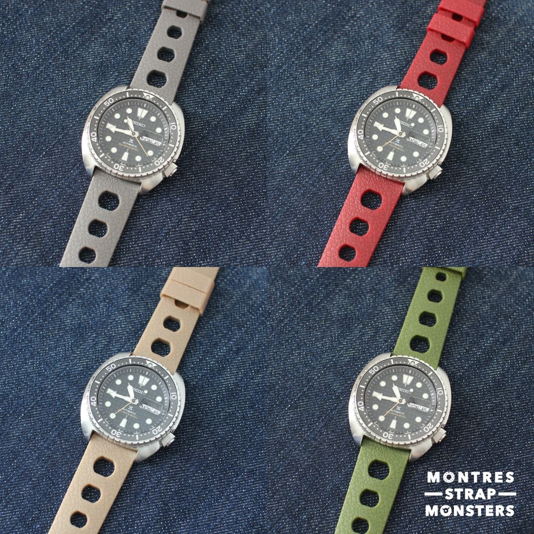 22mm Tropic Rally Rubber Strap, Men's Fashion, Watches & Accessories ...