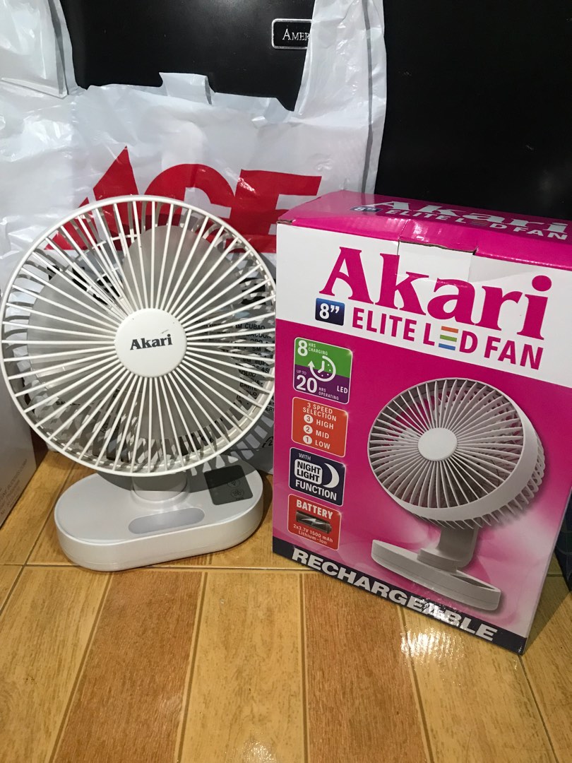 2nd Hand 8inch Akari Elite Led Fan on Carousell