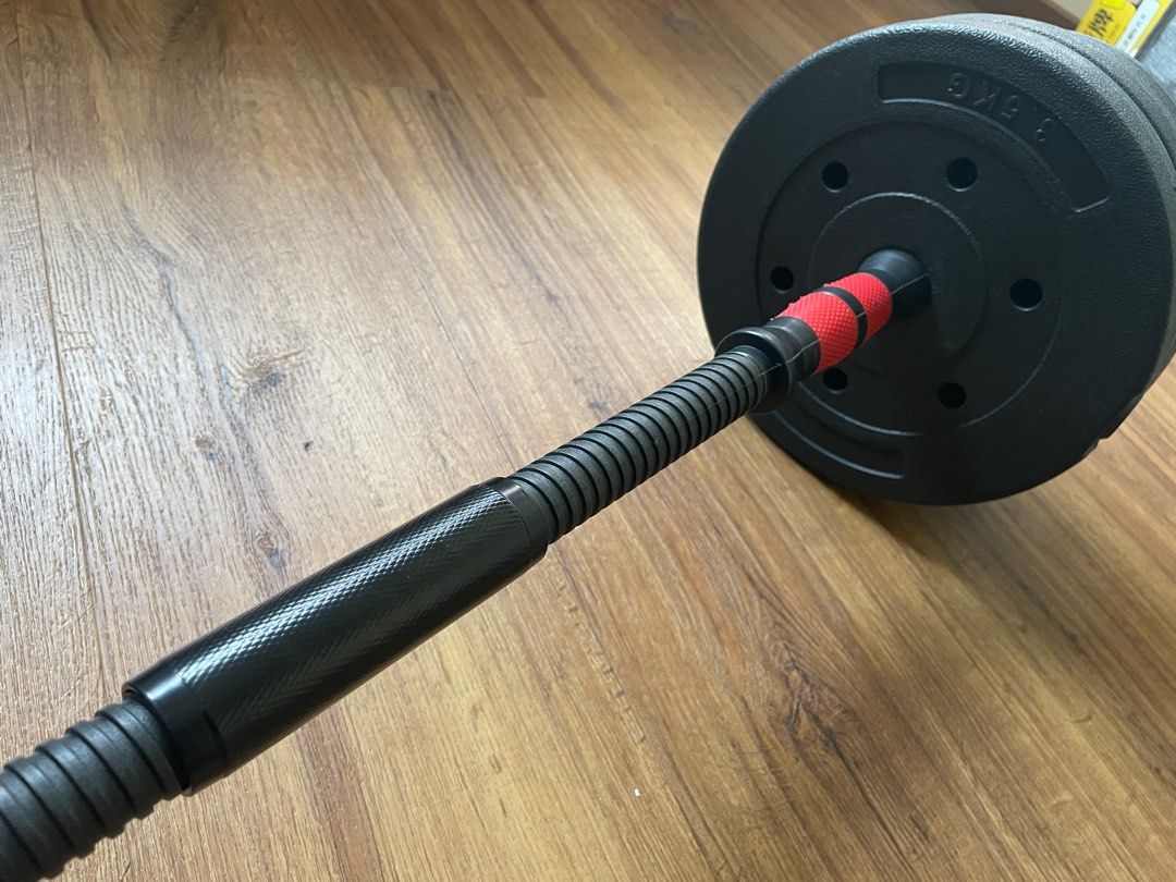 Complete 40KG Barbell / Dumbbell Set, Sports Equipment, Exercise ...