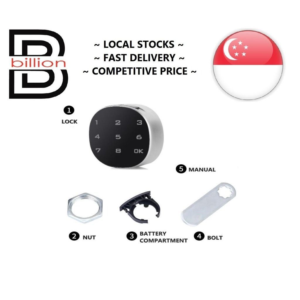 8 DIGIT digital lock mailbox letterbox HDB/CONDO/LOCKER/Keyless ...