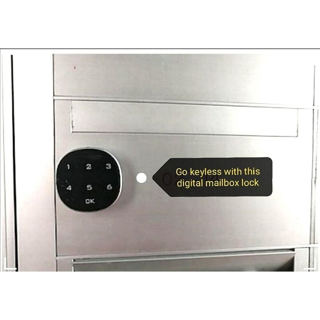 8 DIGIT digital lock mailbox letterbox HDB/CONDO/LOCKER/Keyless ...