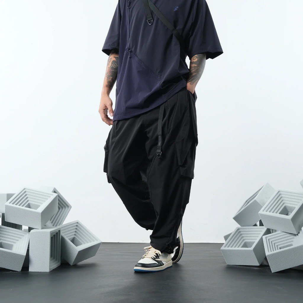 (收購) OCTO GAMBOL®️ SS22/ 11 LP-118 Convertible Pants 黑, 他的時尚, 褲子, 其他長褲在旋轉拍賣