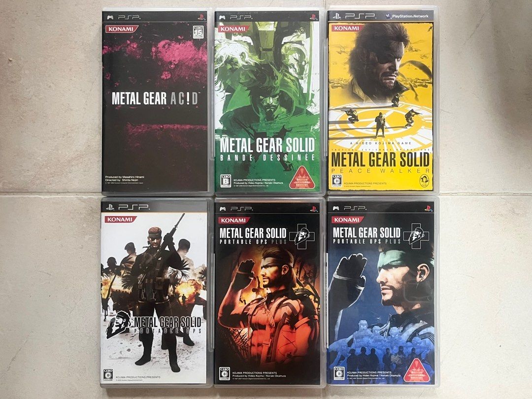 日版 PSP METAL GEAR SOLID PORTABLE OPS PLUS + BANDE DESSINEE PEACE WALKER ...