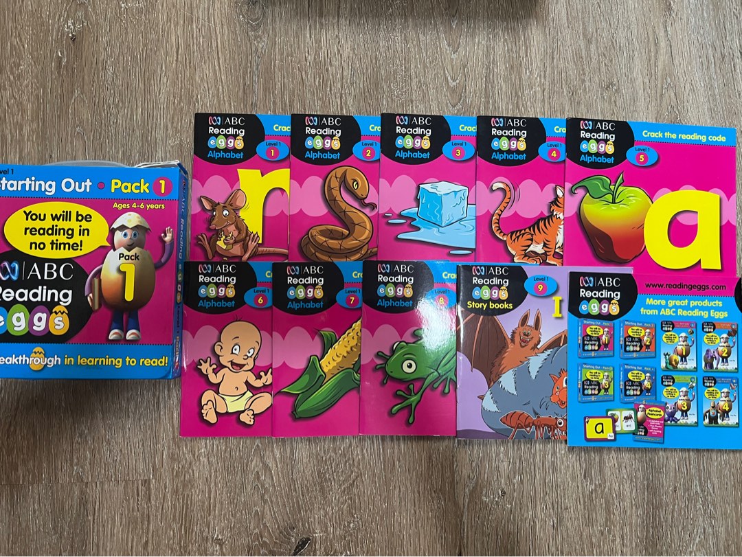 ABC reading eggs level 1 full set, Hobbies & Toys, Books & Magazines, Children's Books on Carousell