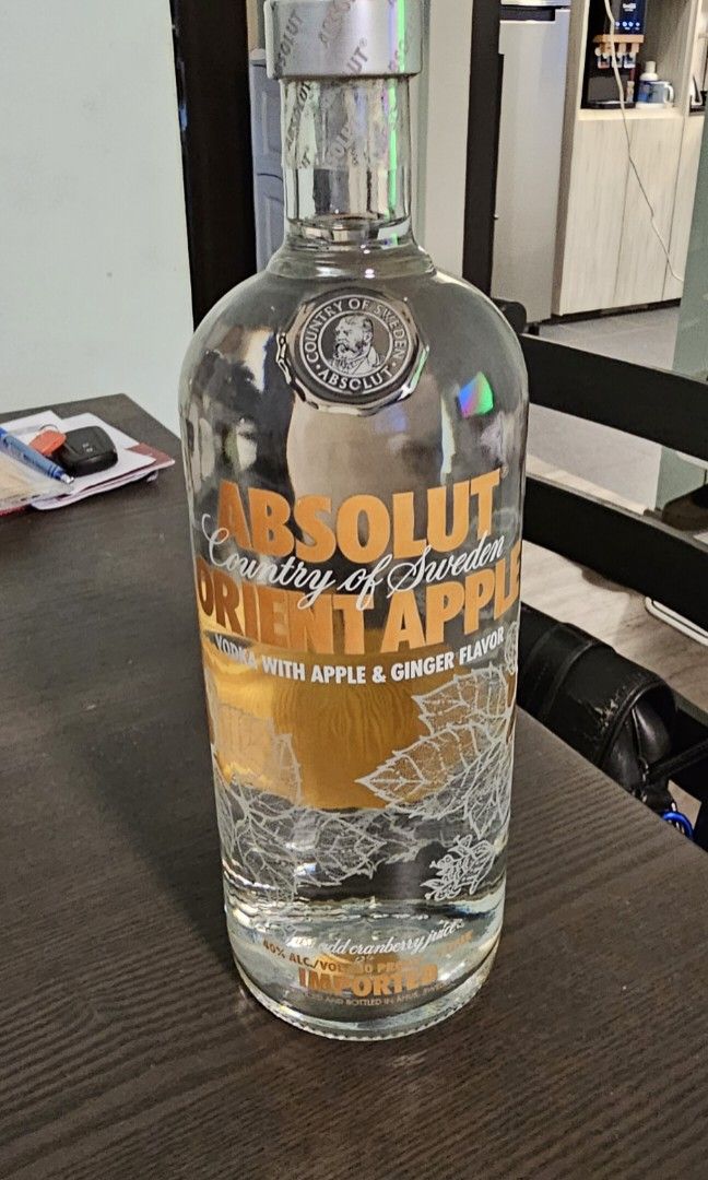 Absolute Vodka - Apple & Ginger (1 Litre), Food & Drinks, Alcoholic ...