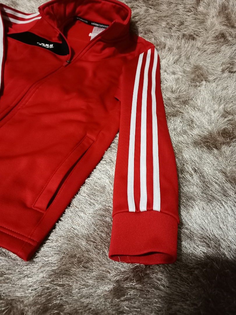 Adidas Jacket Red on Carousell
