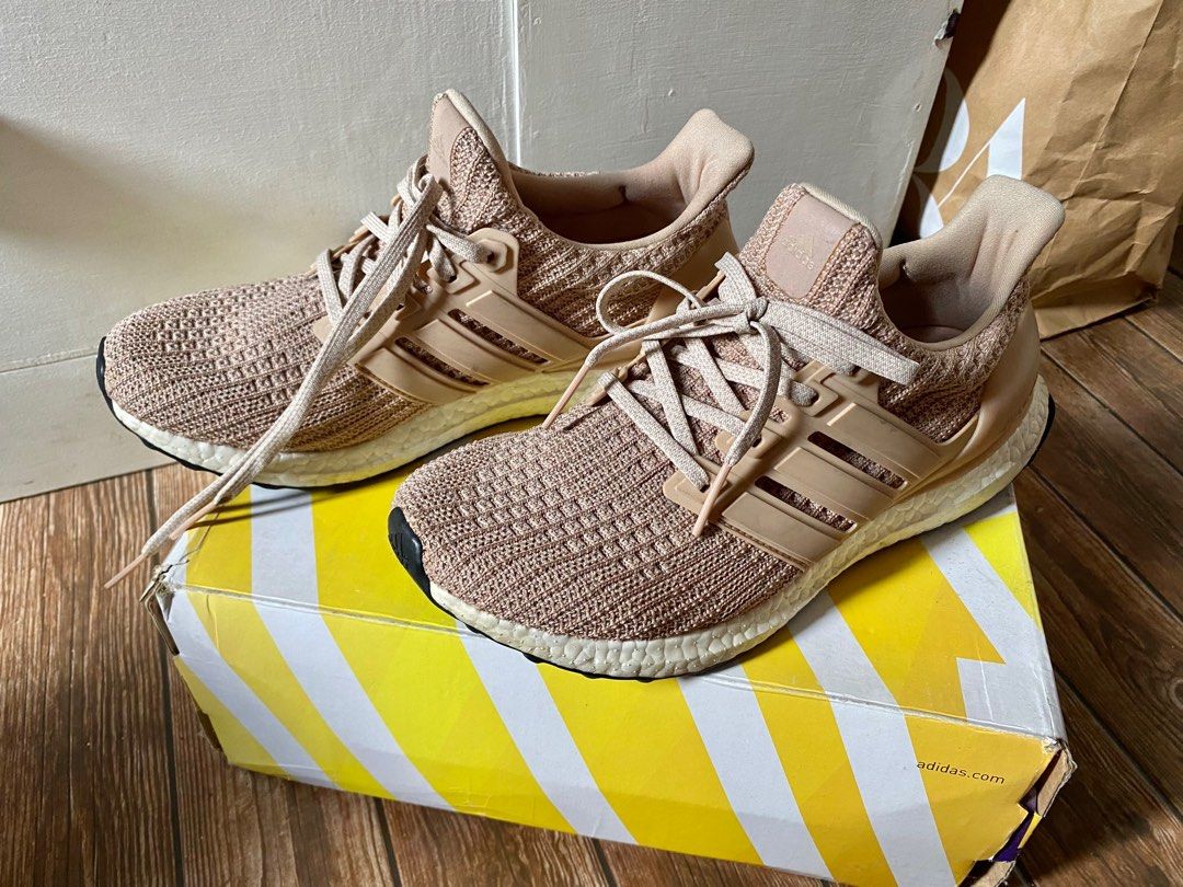 Adidas Ultraboost beige, Women's Fashion, Footwear, Sneakers on Carousell