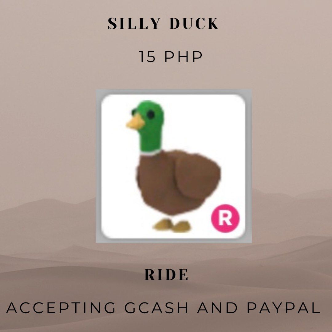 Adopt Me Pets |Silly Duck, Video Gaming, Gaming Accessories, In-Game ...