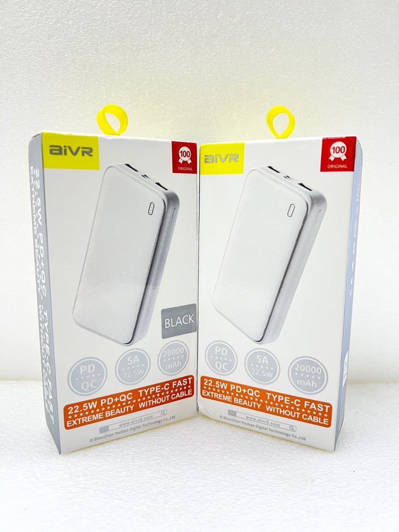 Aivr 22.5W PD + QC 20,000mAh Power Bank, Mobile Phones & Gadgets, Mobile & Gadget Accessories ...
