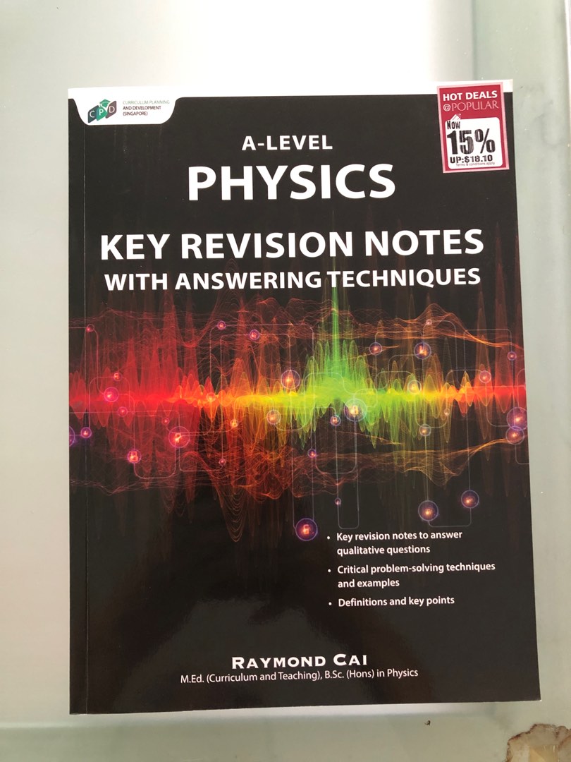 A-level Physics Key Revision Notes with Answering Techniques, Hobbies ...