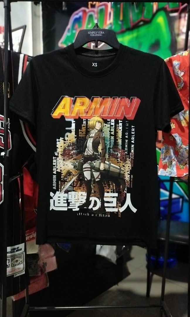 Armin Attack on Titan Tee, Men's Fashion, Tops & Sets, Tshirts & Polo ...