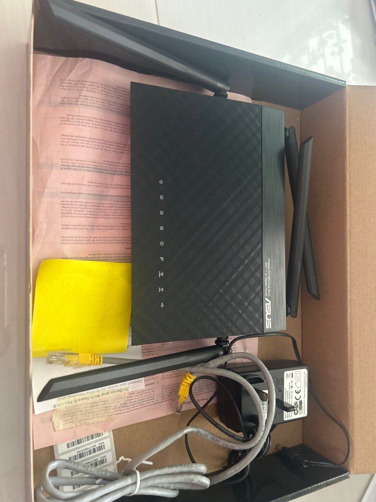 Asus 802.11ac dual-band router RT-AC1200G+ wireless-AC1200, Computers ...