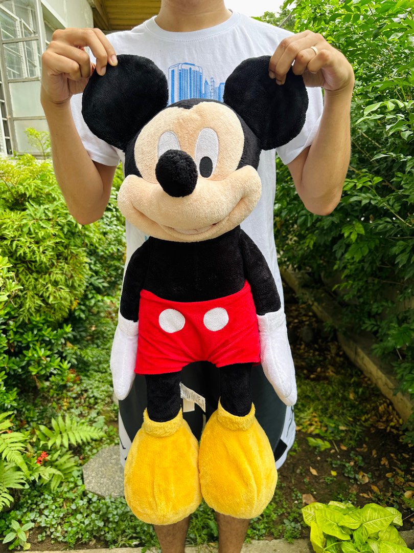 Authentic Jumbo Disney Classic 70cm Mickey Mouse Plush, Hobbies & Toys ...