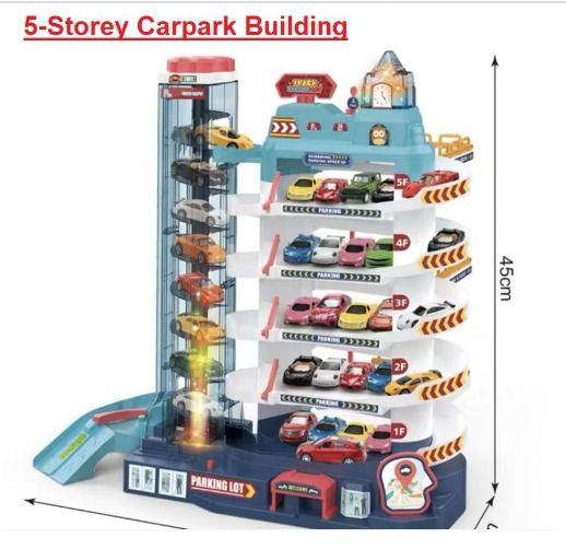 Automated Multi Storey carpark toy with Dinosaur Hill highway New ...