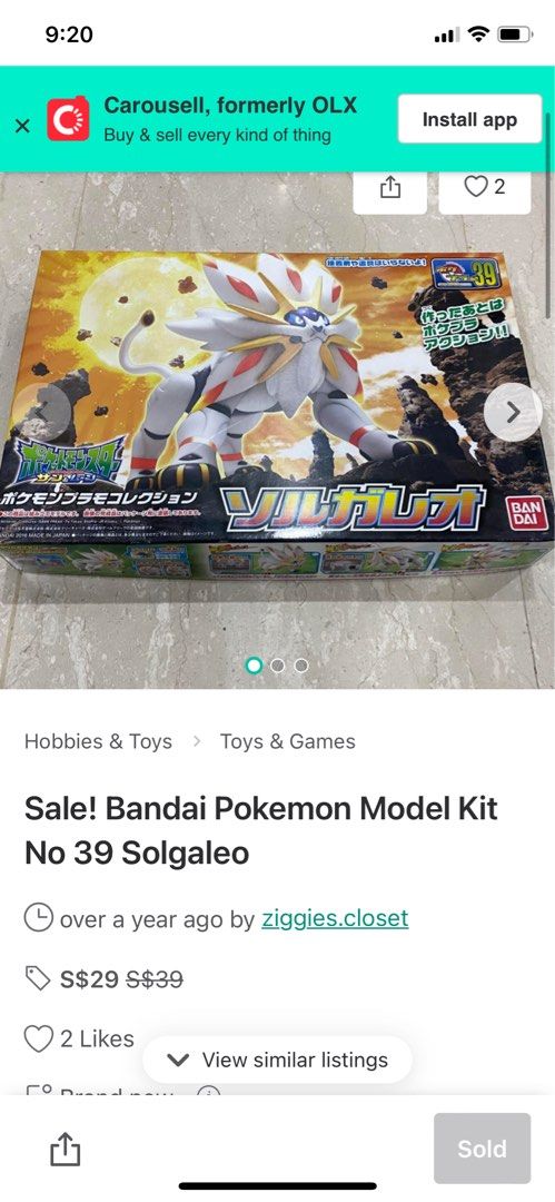BANDAI POKEMON MODEL KIT SET SEALED, Hobbies & Toys, Toys & Games on ...