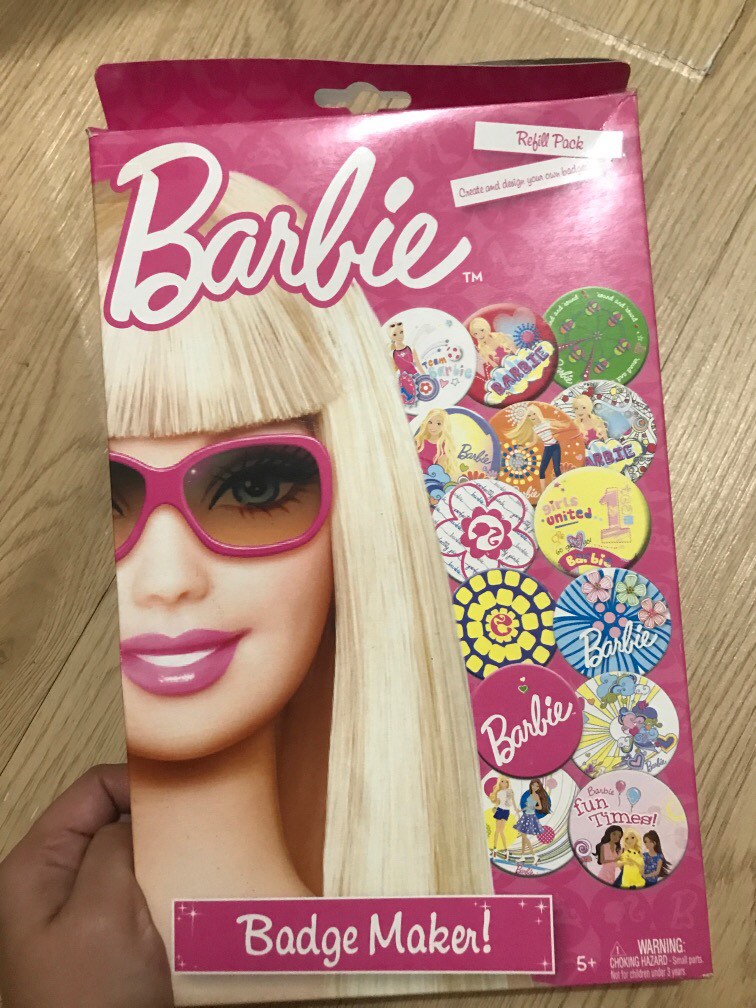 Barbie Badge Maker (Refill Pack), Babies & Kids, Babies & Kids Fashion ...