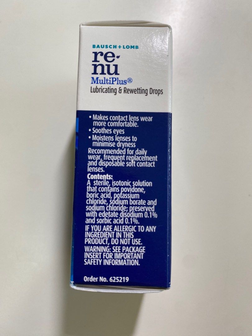 Bausch + Lomb multiplus lubricating and rewetting eye drops 8ml, Beauty ...